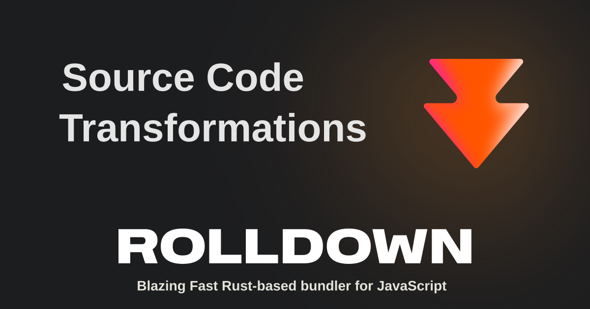 Source Code Transformations | Rolldown